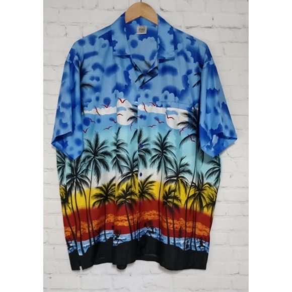 HAPPY BAY | Shirts | Happy Bay Mens Hawaiian Shirt Relaxedfit Tropical ...